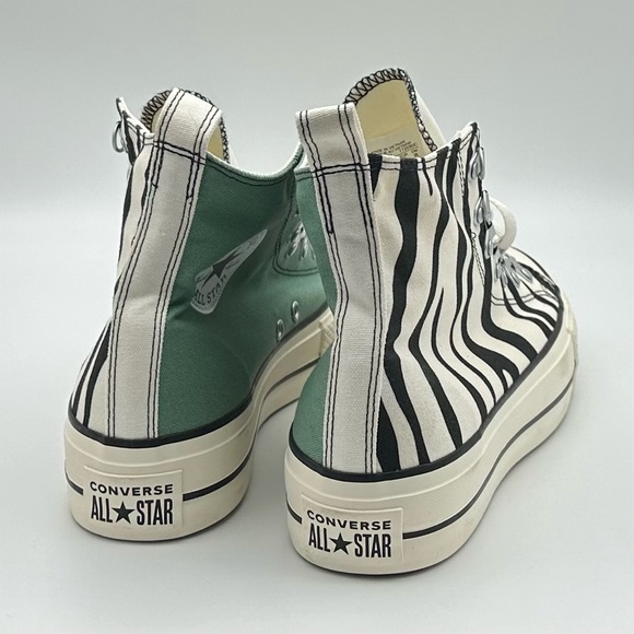 Converse | Shoes | Converse Chuck Taylor All Star High Top Green Zebra ...